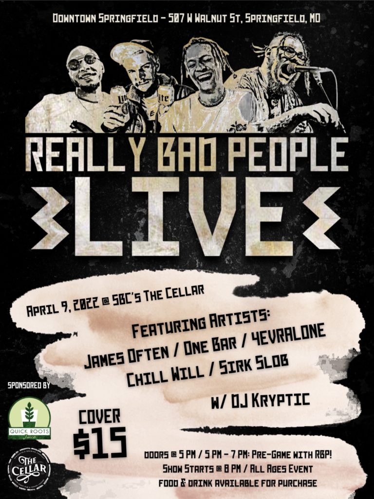 Really Bad People LIVE! @ SBC's The Cellar - It's All Downtown | It's ...