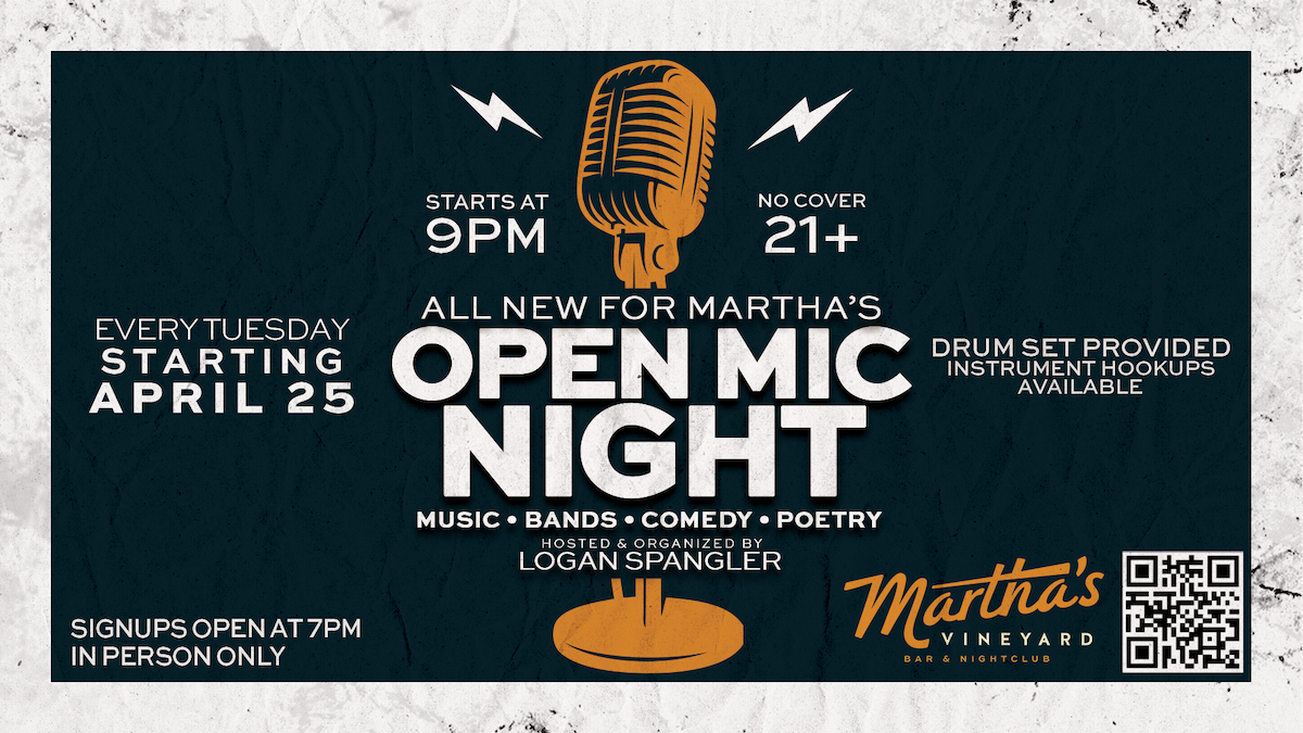 Open Mic Night at Martha's Vineyard - It's All Downtown | It's All Downtown
