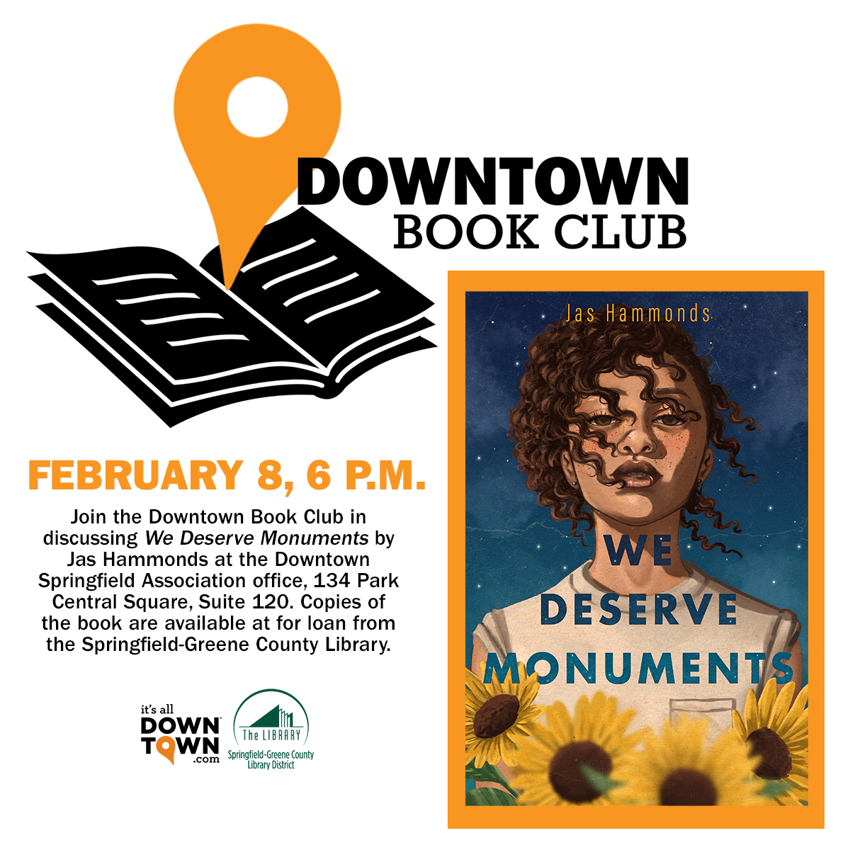 DT Book Club Graphic - We Deserve Monuments - It's All Downtown | It's ...