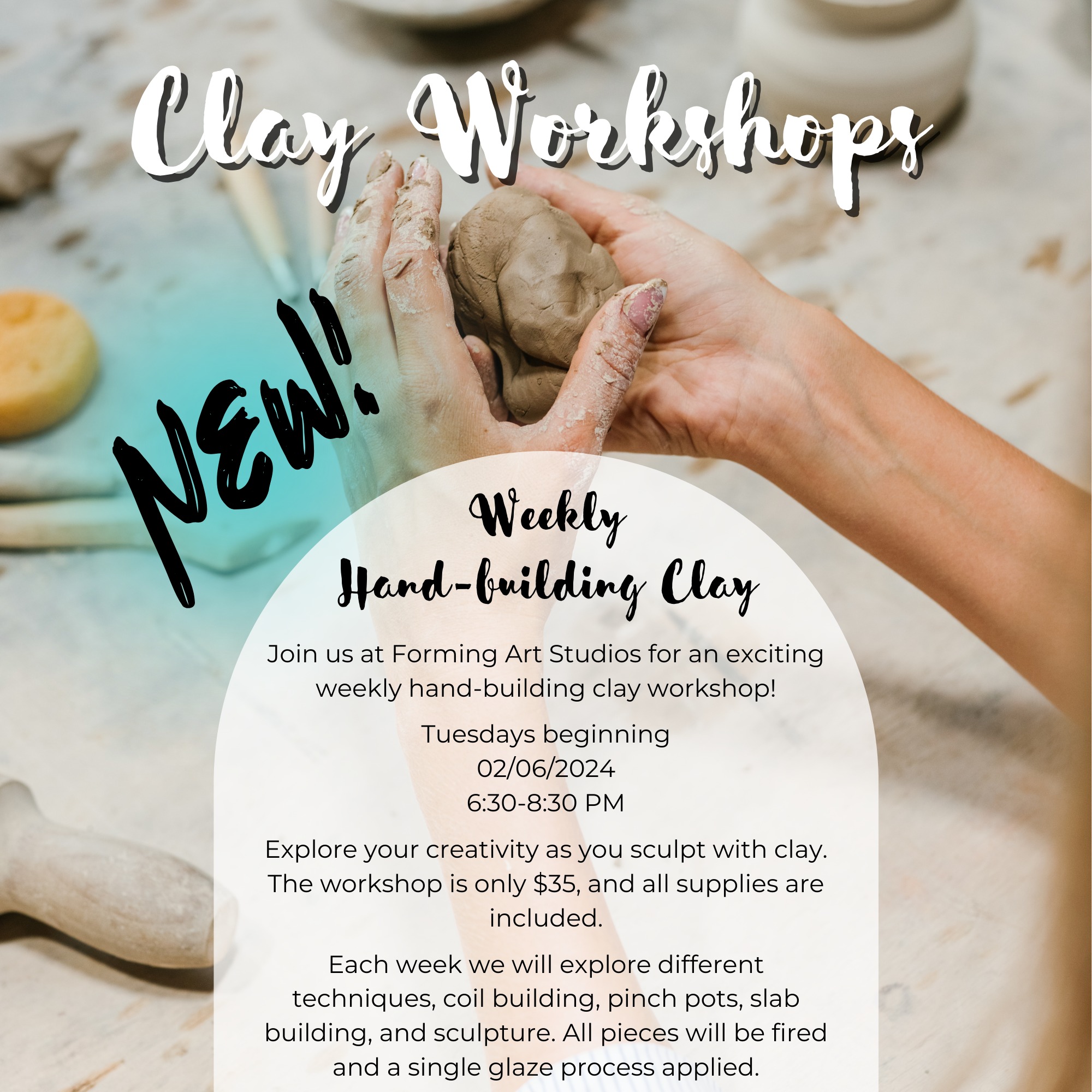 Hand-building Clay Tuesdays - It's All Downtown | It's All Downtown