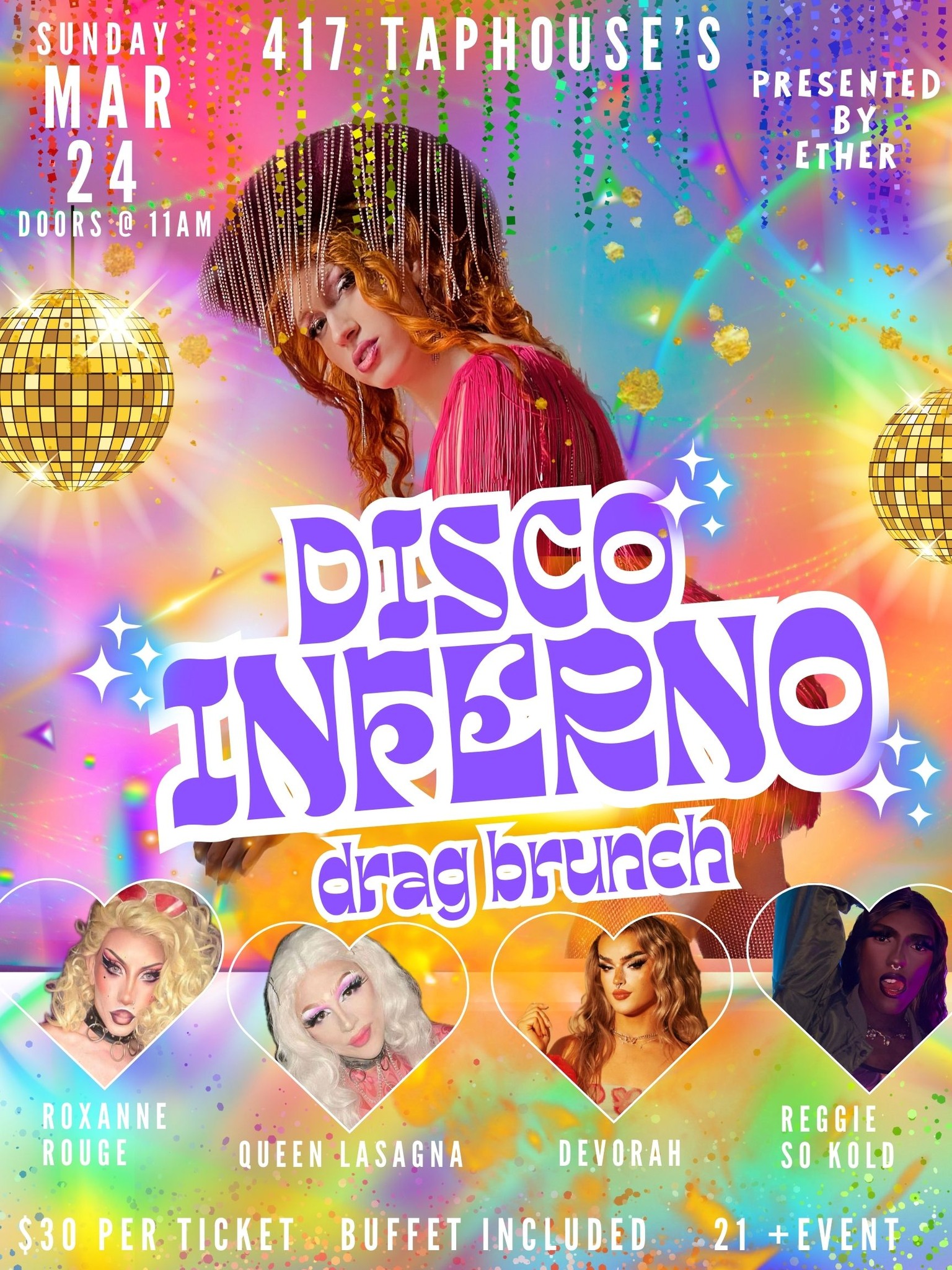 Disco Inferno Drag Brunch @ 417 Taphouse - It's All Downtown | It's All ...